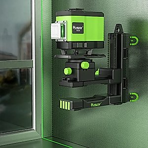 Huepar Fine-tuning Bracket Laser Level Mount, Multifunctional Magnetic Pivoting Base, 360° Rotation - alternative to a standard 1/4" and 5/8" thread & Height Adjustment-PV11