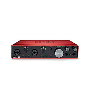 Focusrite Scarlett 8i6 3rd Gen USB Audio Interface Recording, Songwriting, & Streaming High-Fidelity, Studio Quality Recording, With Transparent Playback