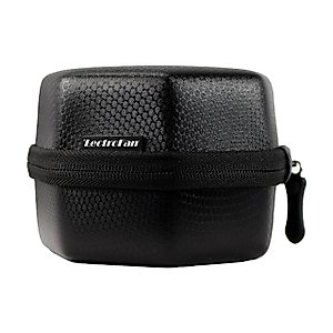 Adaptive Sound Technologies LectroFan Travel Case - Travel Case for LectroFan Sleep Sound Machine - Protective Case for LectroFan Sleep Device - Lightweight EVA & Silicon Rubber - Zip Close - Black