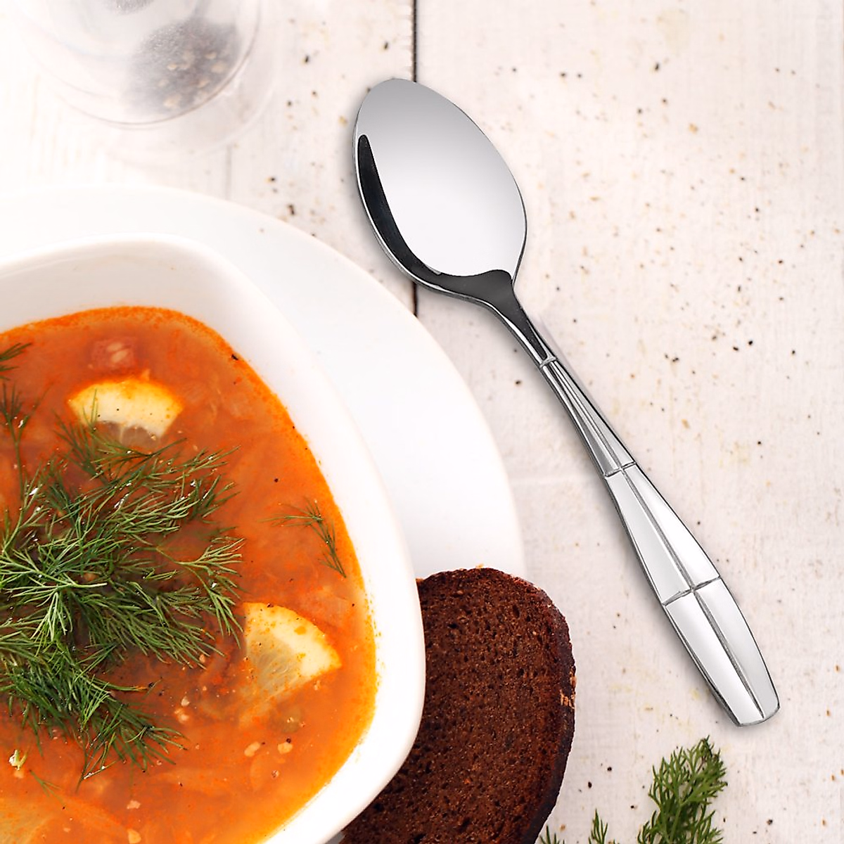 Eagrye 30-Piece Flatware Set, Stainless Steel Silverware, Service for 6