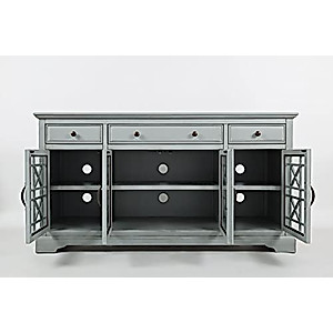 Jofran 375-60 Craftsman 60" Media Unit, 60"W X 19"D X 32"H, Earl Grey Finish, (Set of 1), 60''