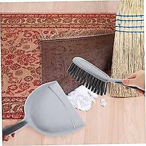 ORFOFE 5pcs Broom Dustpan Mini Dust Pan Micro Brushes Kid Broom Mini Household Dustpans Small Dustpan and Brush Mini Cleaning Tools Aid Tiny Cleaning Broom Scraper Supplies Purple The Pet