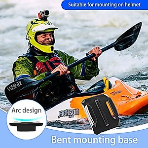 Helmet Adhesive Sticky Mount for Insta360, 3M Sticky Pads Mounts Compatible with Gopro, Insta360 ONE X3, X2, X, RS, R, GO 2 and DJI OSMO Action 2 Helmet Attachment