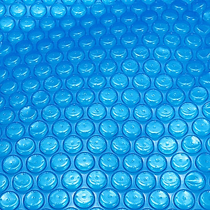 Thermal Solar Blanket for Swimming Pool 𝗧𝗿𝗶𝗺𝗺𝗮𝗯𝗹𝗲 𝟏𝟔 𝐌𝐢𝐥 𝟖𝐟𝐭 𝐱 𝟖𝐟𝐭 Floating Spa Blanket and Heavy Duty Hot Tub Bubble Insulating Cover for Hot Tubs Inground Pools Insulating Solar