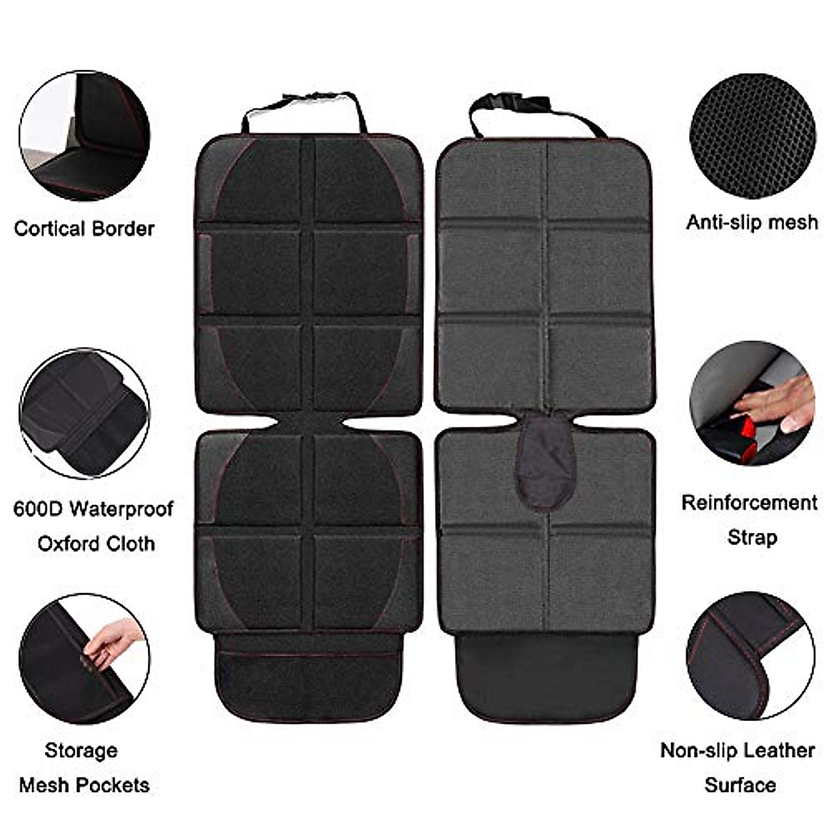 AOPHY Trunk Organizer for Car, Large Capacity Car Organizers and Storage with 2 Bags, Waterproof Backseat Hanging Organizer for SUV, Truck, MPV, Car Interior Accessories