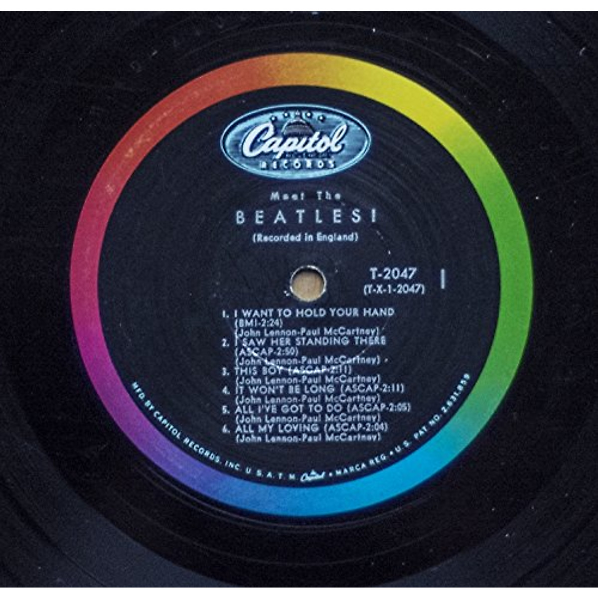 THE BEATLES MEET THE vinyl record
