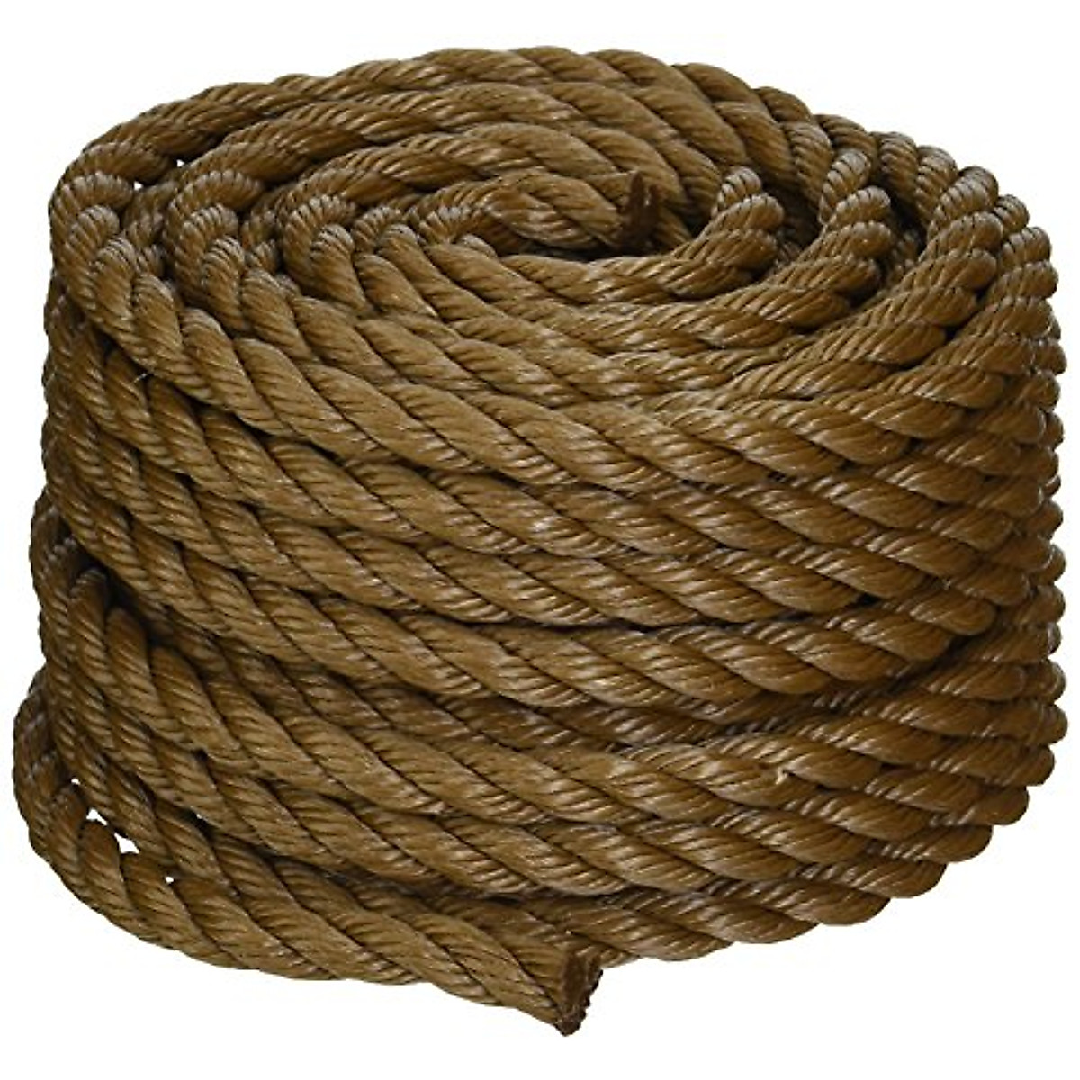 Koch 5011635 Twisted Polypropylene Rope, 1/2 by 50 Feet, Brown