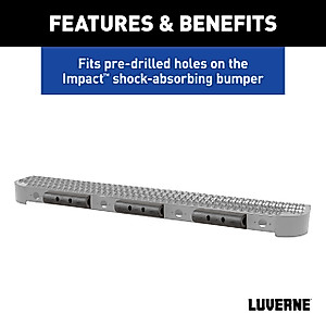 LUVERNE 2090615-3 10-Inch Universal Rubber Bumper Guard Protector Strips Loading Dock Rear Fender Pad Bump Stop, 3-Pack