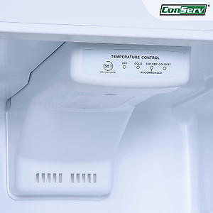 Conserv 24" Wide 10 cu.ft.Top Freezer Refrigerator Stainless