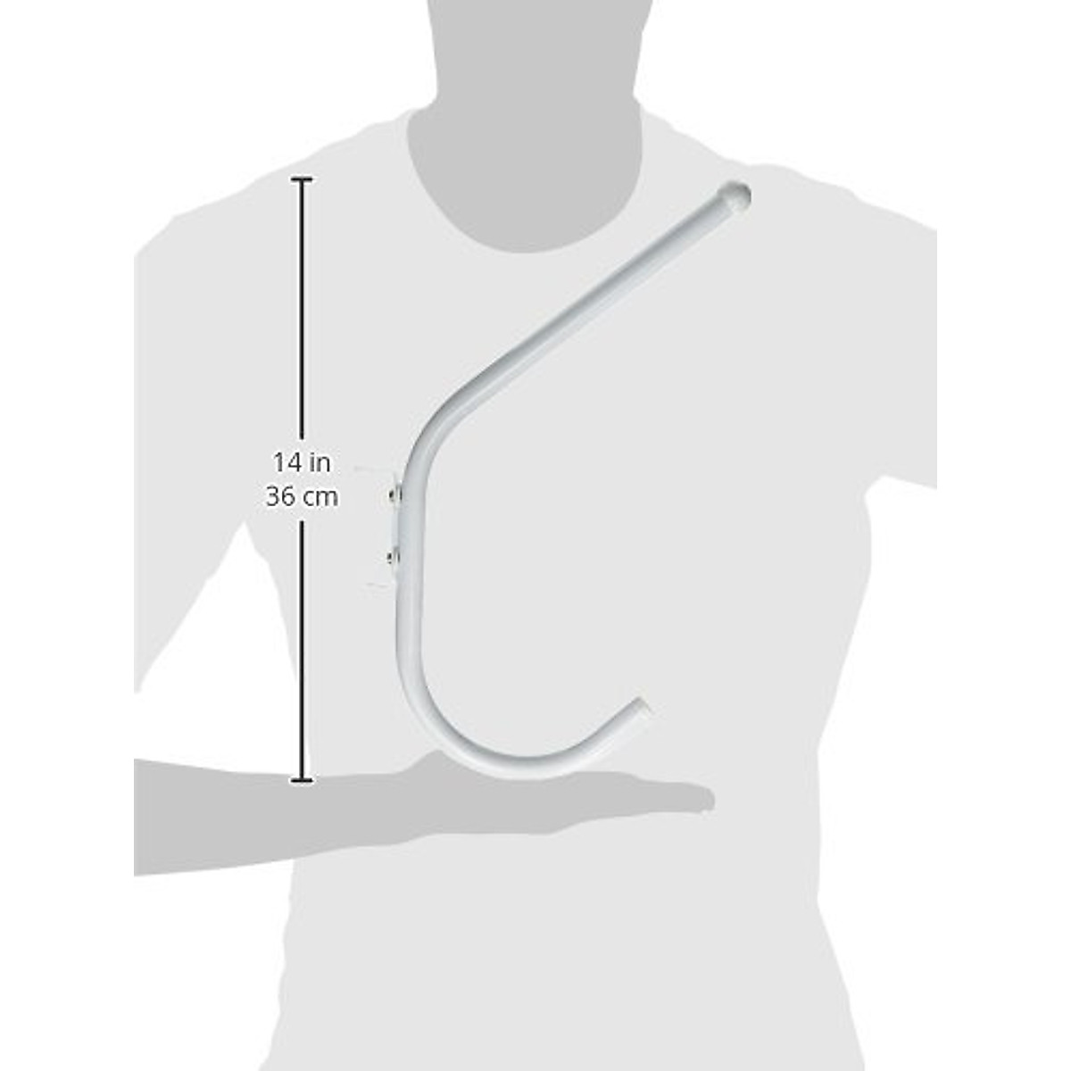 Household Essentials Hinge It Spacemaker Triple Hook, White