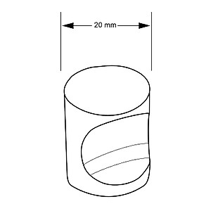 Richelieu Hardware BP00320140 Tremont Collection 13/16-inch (20 mm) Chrome Modern Cabinet and Drawer Knob for Kitchen, Bathroom, and Furniture