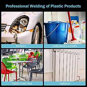 Biitfuu Handheld Welder, Multifunction Traditional Handle, Fast Heating, Antiscald Plastic Welder for Cracks (US Plug 110V)