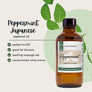 Peppermint Essential OIl - 100% Pure Essential Oil - 2 fl oz w/Glass Dropper