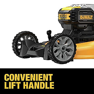 DEWALT 20V MAX* Lawn Mower, Cordless, 21.5in. Brushless with Battery & Charger (DCMWP233U2)