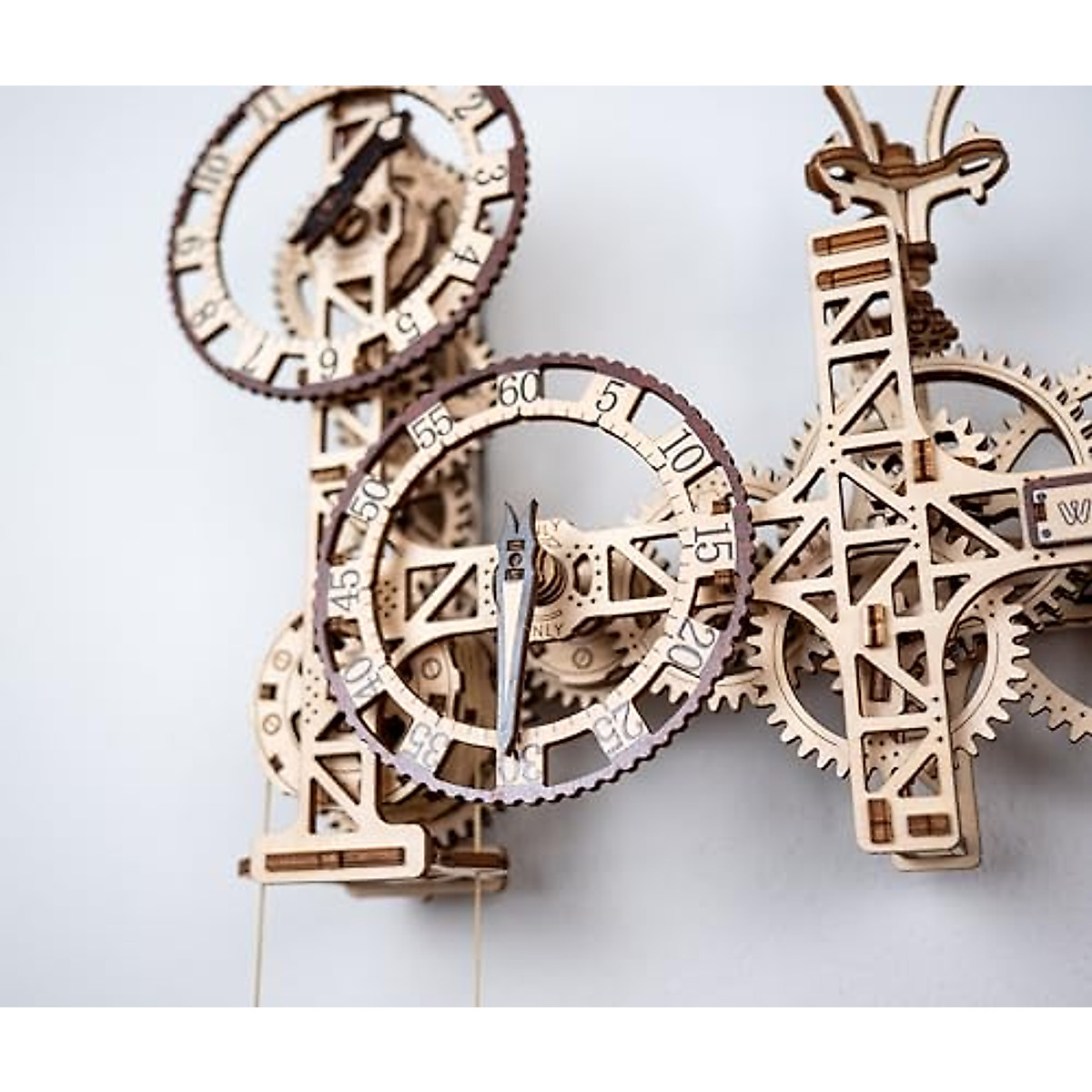 WOODEN.CITY Steampunk Wooden Clock Kit - 3D Puzzles for Adults - Hobbies for Men Model Kits