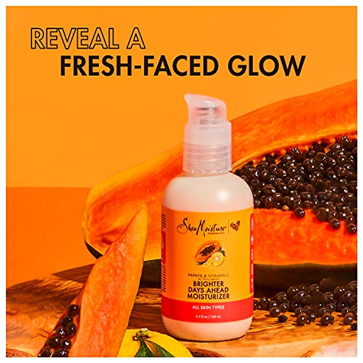 Sheamoisture Face Moisturizer For Dull, Uneven Skin Papaya and Vitamin C Skin Care 3.5 oz