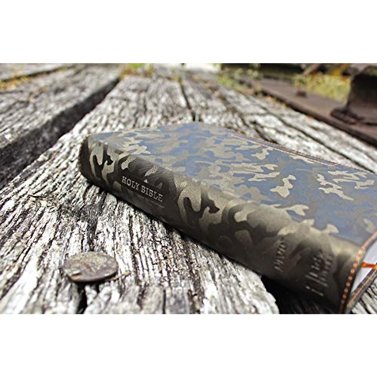 NIV, Boys' Bible, Leathersoft, Brown Camo, Comfort Print