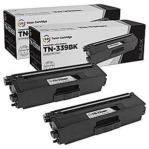 LD Compatible Toner Cartridge Replacement for Brother TN-339BK Extra High Yield (Black, 2-Pack)