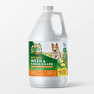 Pet's Pal Natural Weed Killer | Pet Safe Spray | Ready-to-use Natural Herbicide | Environmentally Safe | Bee Safe | Glyphosate Free | Safe for Kids (1 Gallon)