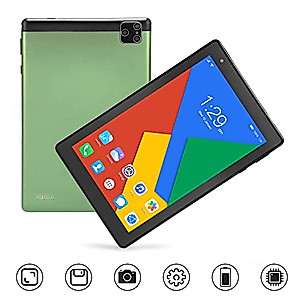Yoidesu 8 Inch Tablet, Kids Tablet 2G RAM 32G ROM 5G WiFi Dual Band, 3G Internet Calling Tablet PC Childrens Tablet for 10 100‑240V (US Plug)