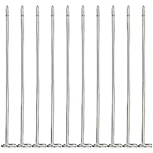 Stainless Steel Grill Kebab Skewers for Ninja Foodi AG300, AG300C, AG301, AG301C, AG302, AG400, IG301A (10 Pieces)