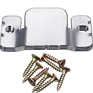 Mudder Universal Sectional Couch Bracket Sofa Interlocking Sofa Connector Bracket Couch Sectional Connectors with Screws Sectional Sofa Clips, 4 Pieces