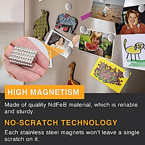 80 Pcs Small Magnets, 5x3mm Small Round Fridge Magnets, Multi-Use Tiny Mini Miniature Magnets Neodymium Disc Magnets for Fridge, Whiteboard, Crafts, Billboard, Office Magnets