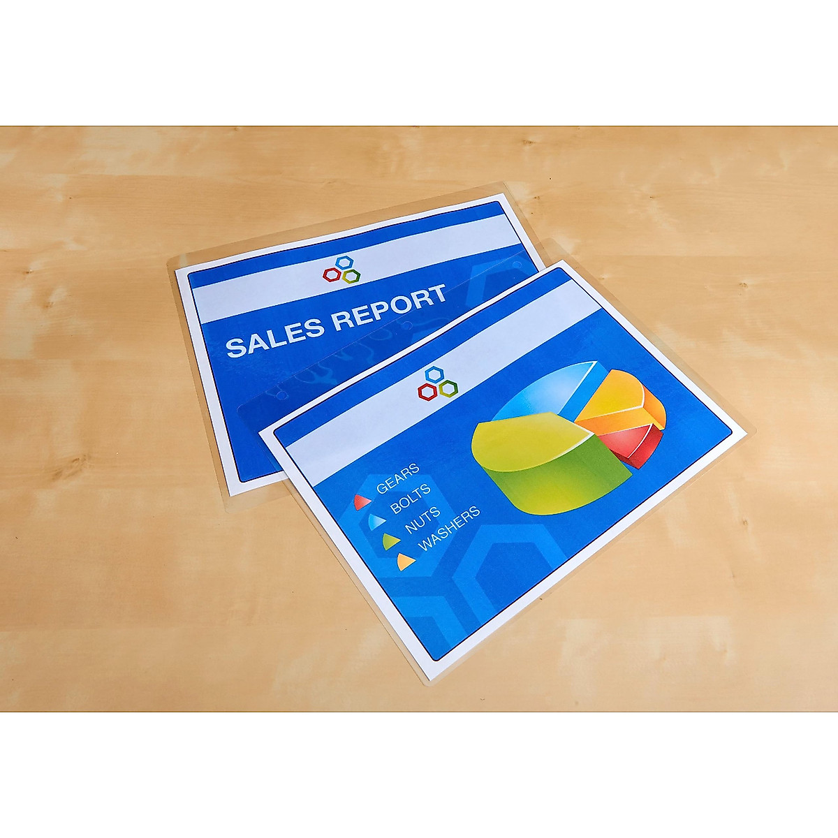 3M Scotch Self-Sealing Laminating Pouches, Bag Tags with Loops, Glossy, 5 Pouches (LS853-5G)