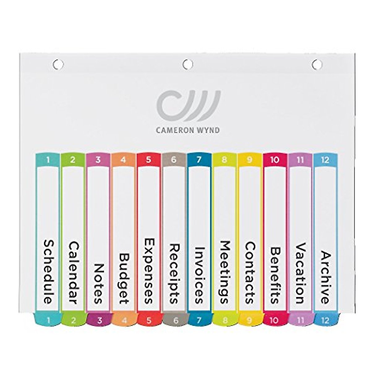 Avery 12 Tab Dividers for 3 Ring Binders, Customizable Table of Contents, Multicolor Tabs, 1 Set (11843)