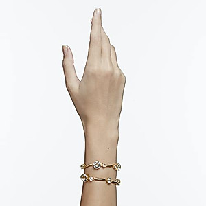 SWAROVSKI Constella bangle, White, Gold-tone Finish