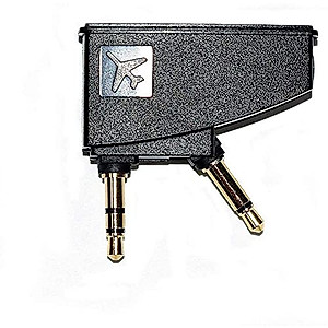 QC45 Airline Airplane Flight Headphone Adapter Converter Compatible with Bose QC3 QC15 QC20 QC25 QC35 AE2 AE2W Noise Cancelling Headphones (1pc)