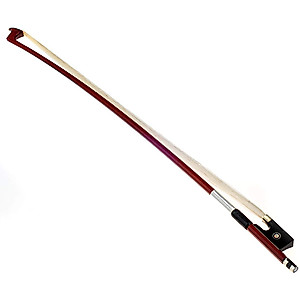 AMZZ 4/4 Full Size Student Violin Bow - Handcrafted Brazilwood Stick, Well-Balanced, Horsehair for 4/4 size violins and 12-13" violas（4 4 Violin Bow）