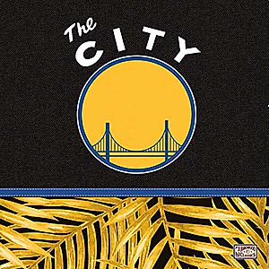 Skinit Decal Gaming Skin Compatible with PS4 Slim Bundle - Officially Licensed NBA Golden State Warriors Retro Palms Design