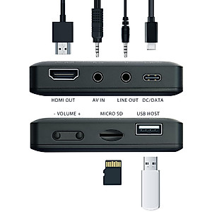 Mwin Video to Digital Converter, VHS to Digital Converter with 4.3" Screen, Capture Record Video from VCR/VHS/Hi8/DVD/Camcorder/RCA/Gaming Systems, No PC Required