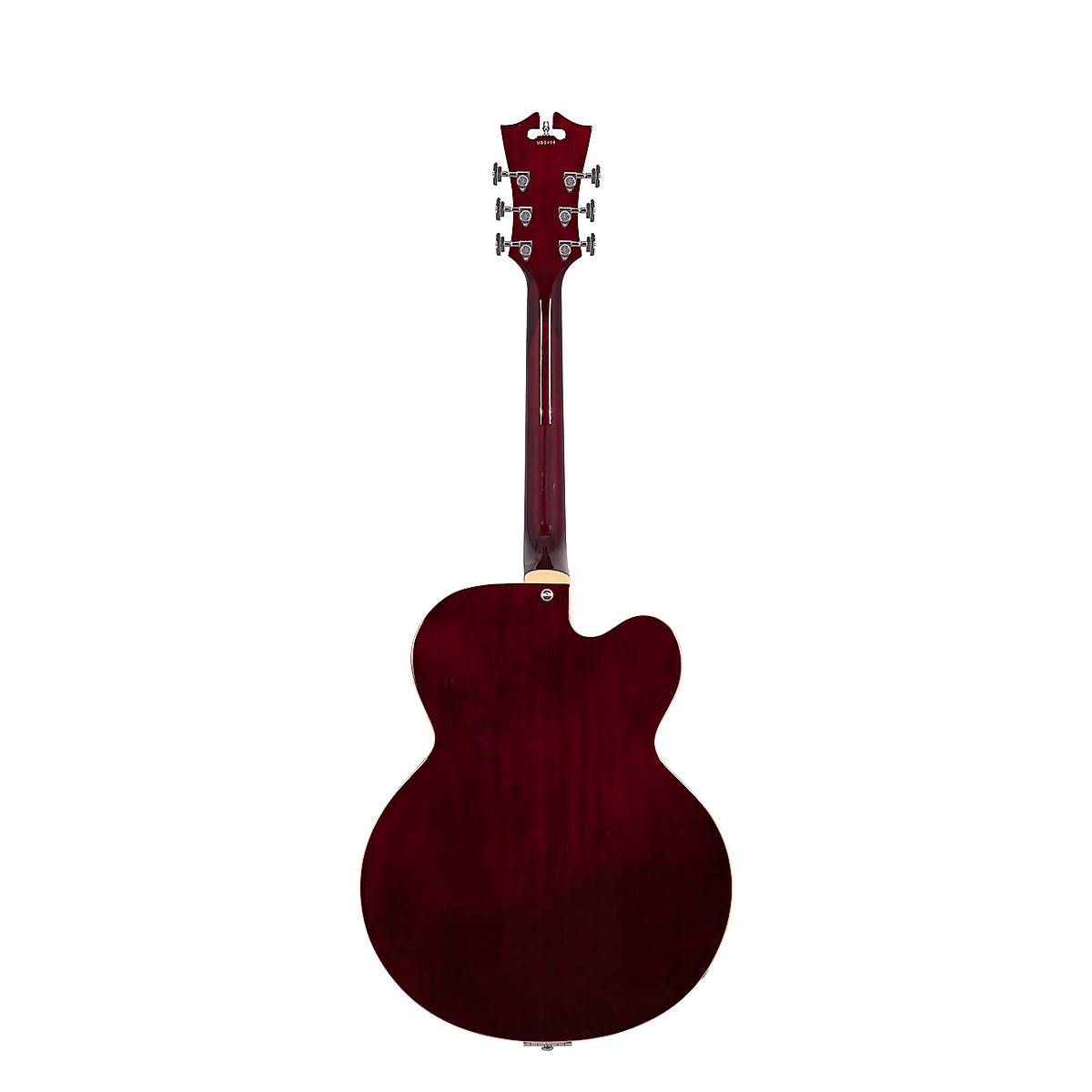 D'Angelico Premier EXL-1 Hollow-Body Lefty Electric Guitar w/ Stairstep Tailpiece - Trans Wine