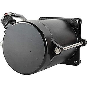 New 12 Volt Salt Spreader Motor Compatible with/Replacement For Buyer 1400601SS 1400701SS 2.5-4.5 Cubic YD Conveyor 3016309 4.606in OD, 0.748in Shaft OD, 10.669in Length