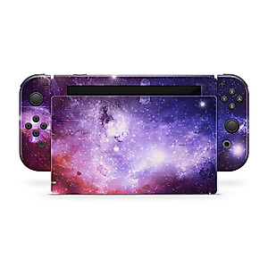 Tacky Design Galaxy Skin Compatible with Nintendo Switch Skin Wrap Cover, Planets Skin for Nintendo Switch Stickers, Premium Vinyl 3M Full Wrap Decal