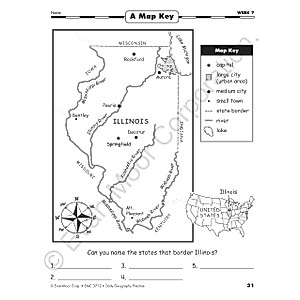Daily Geography Practice ,Grade 3