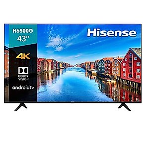 Hisense 43-Inch Class H6570G 4K Ultra HD Android Smart TV with Alexa Compatibility, (43H6570G, 2020 Model)