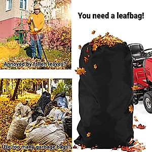 Milltrip Lawn Tractor Leaf Bag for Riding Lawn Mower, 96 × 56 Inch, 210D Oxford Cloth Wear-Resistant, Oversized Garden Lawn Mower Leaf Bag, Lawn Mower Grass Catcher Bag for All Lawn Mower Tractor