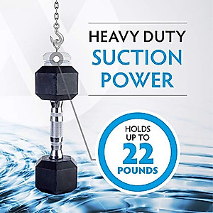 SlipX Solutions Clear Bottomless Bath Overflow Drain Cover and White Suction Shower Basket Caddy