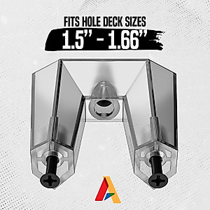 ARCADE Skateboard Wall Mount Rack Hanger 2 Pack Horizontal or Vertical Display (Clear)
