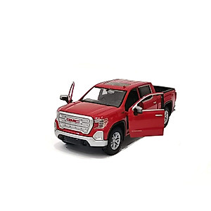 2019 Sierra 1500 SLT Crew Cab Pickup Truck Red 1/24-1/27 Diecast Model Car by Motormax 79361