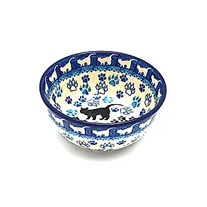 Polish Pottery Bowl - Ice Cream/Dessert - Boo Boo Kitty