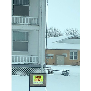 Sunburst Systems 3637 For Rent Sign, 11" x 14" Neon, Weather Resistant