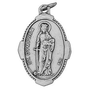Venerare Traditional Catholic Saint Medal (Saint Dymphna)