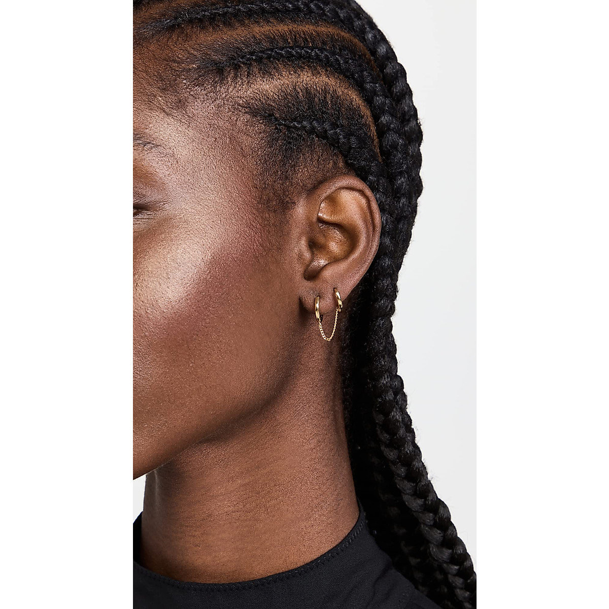 Gorjana Women's Lou Double Huggie, Gold, One Size