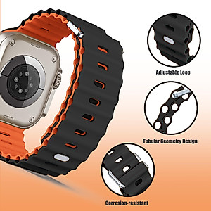 AIRPROCE - Compatible with Apple Watch Band 40mm 40mm 40mm 44mm, Soft Silicone Sport Strap for, 42mm/44mm/45mm/49mm, No gemstones.