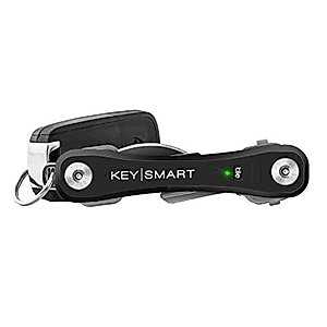 KeySmart Pro- Compact Smart Trackable Key Holder w LED Flashlight & Tile Bluetooth Key Finder Technology, EDC Key Organizer, Other Mini Tools & Accessories for Men, Husband & Dad