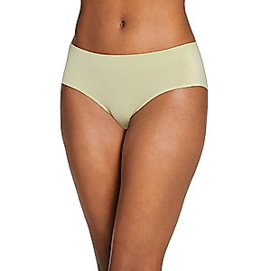 Jockey Women's Underwear Modern Micro Seamfree Hipster, Yellow Grass, 6